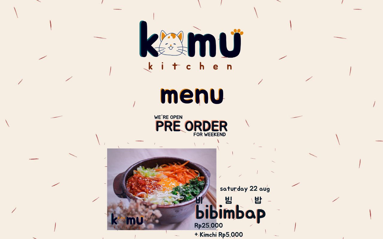 Komu Kitchen Menu